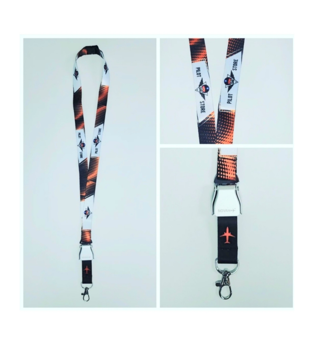 NEON REFLECTIVE AVIATION LANYARD – SJU Pilot Store